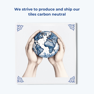 Rottweiler | The Dutch Tile Project | Delft Blue Ceramic Tile