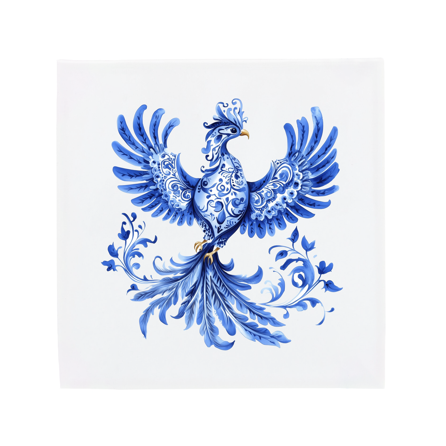 Phoenix | Delft Blue Ceramic Tiles | The Dutch Tile Project