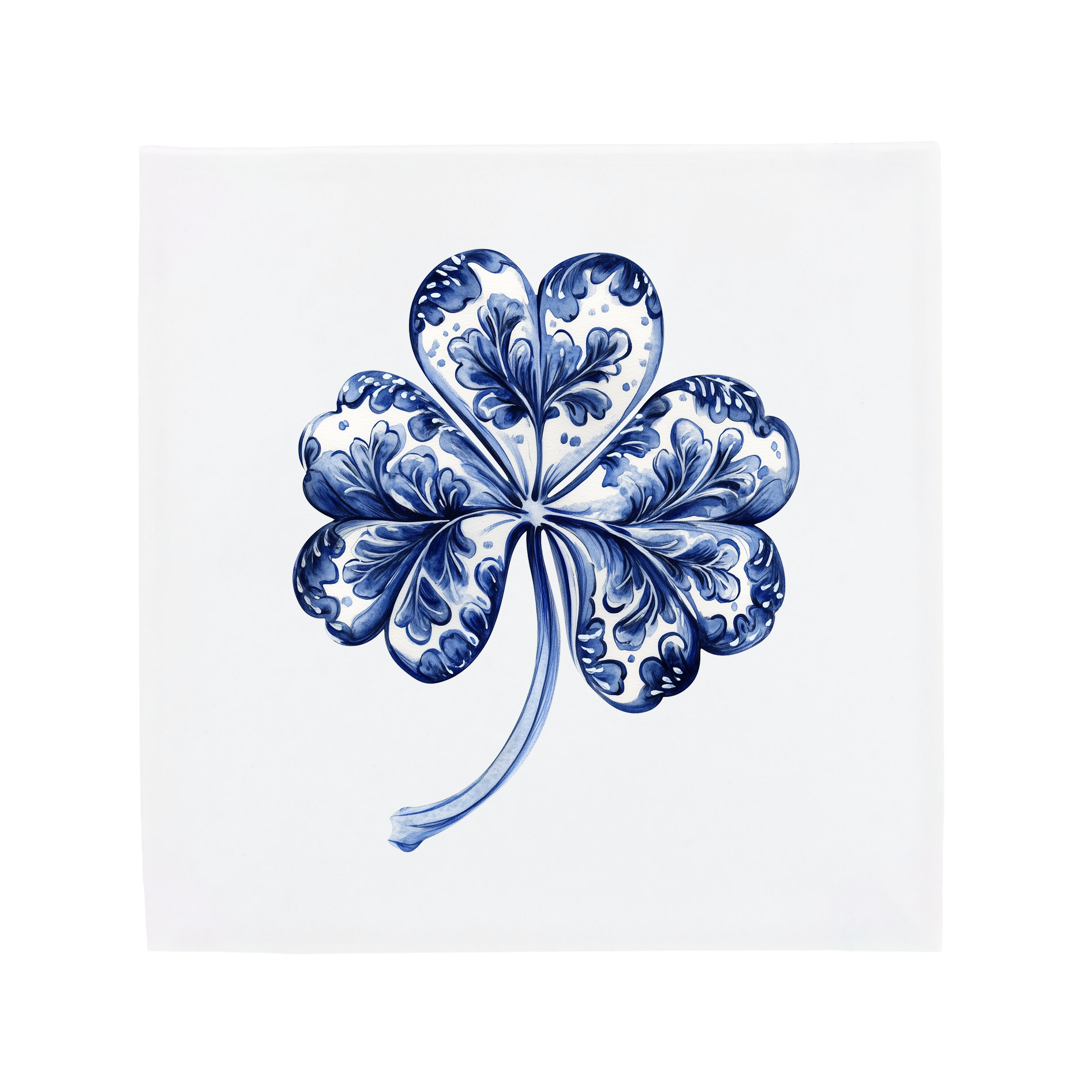 Shamrock | Delfts Blauw Tegeltje | The Dutch Tile Project