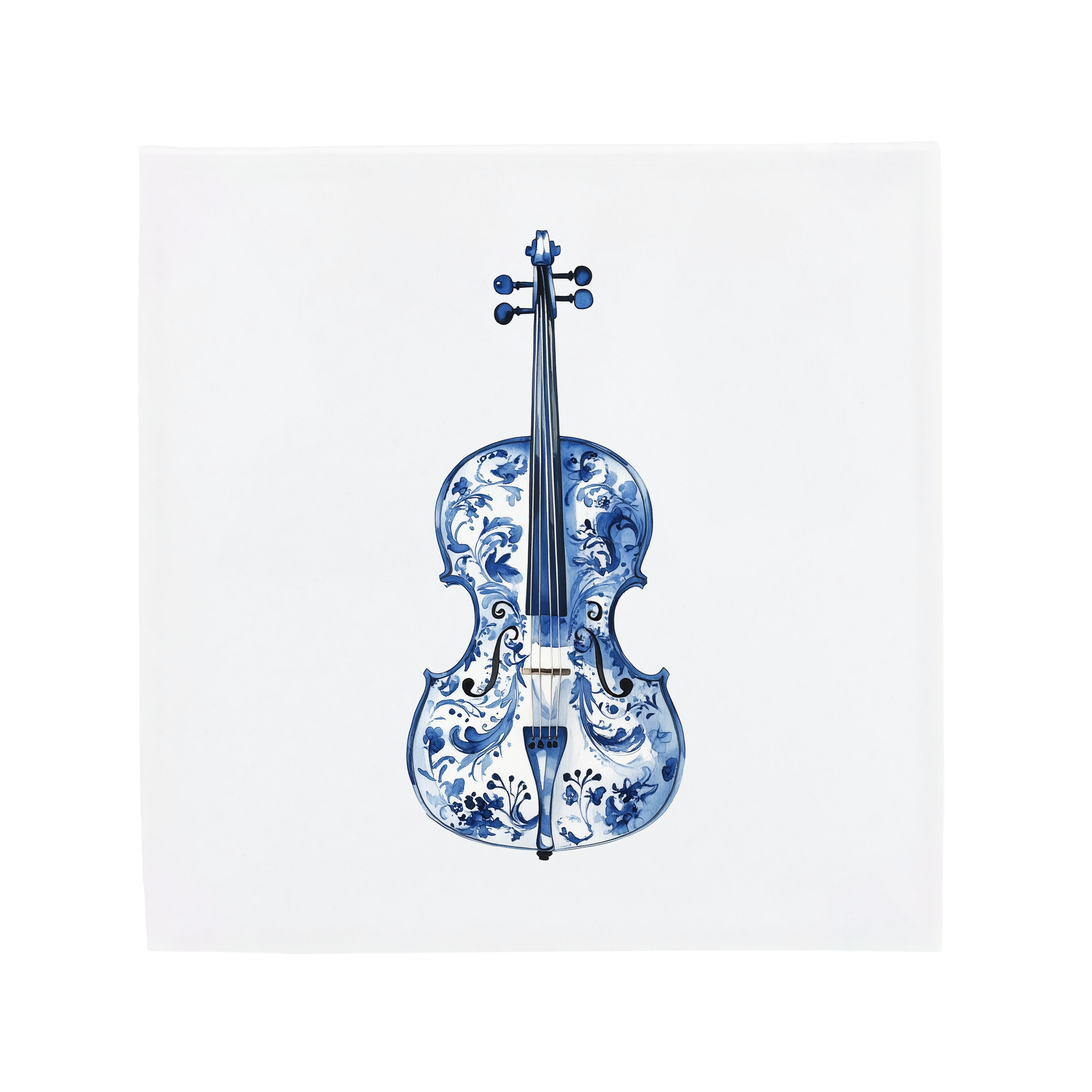 Cello | Delft Blue Ceramic Tiles | The Dutch Tile Project