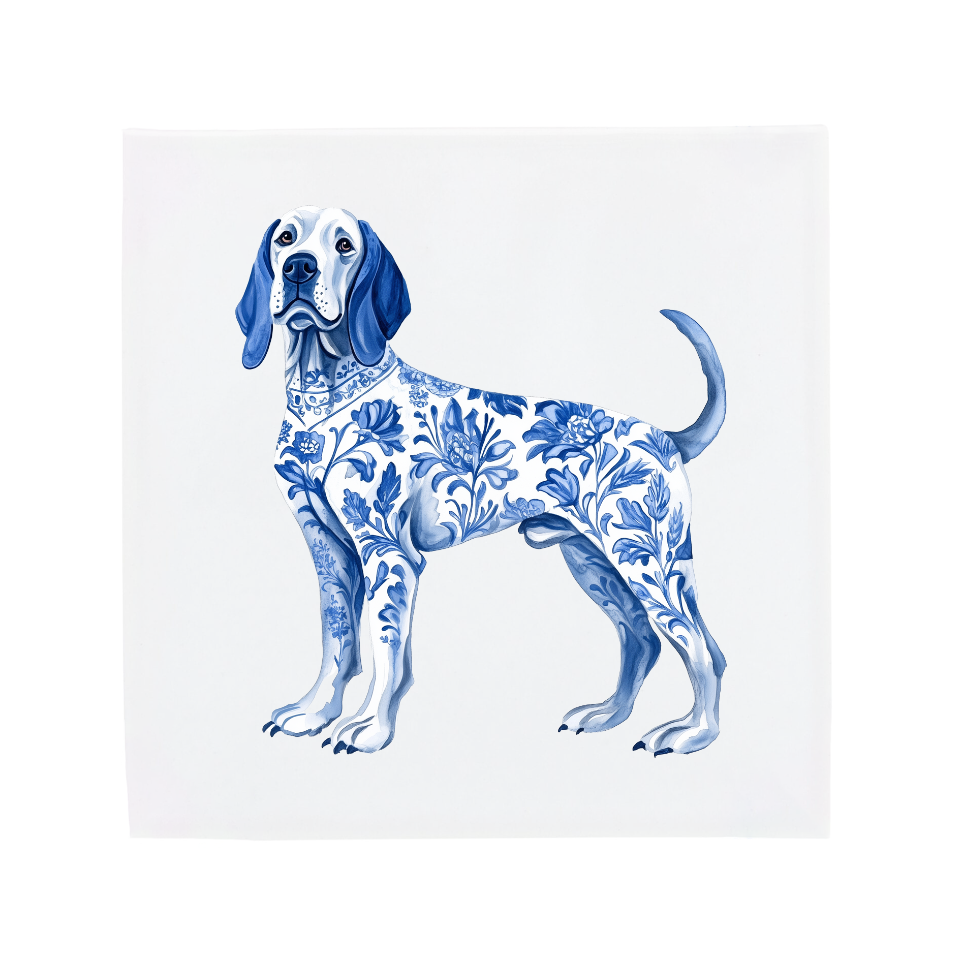 Bracco Italiano | The Dutch Tile Project | Delft Blue Ceramic Tile