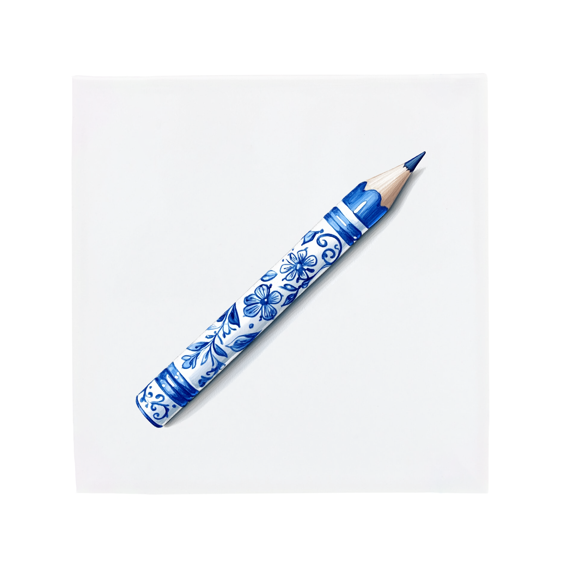 Pencil | The Dutch Tile Project | Delft Blue Ceramic Tilego/bar