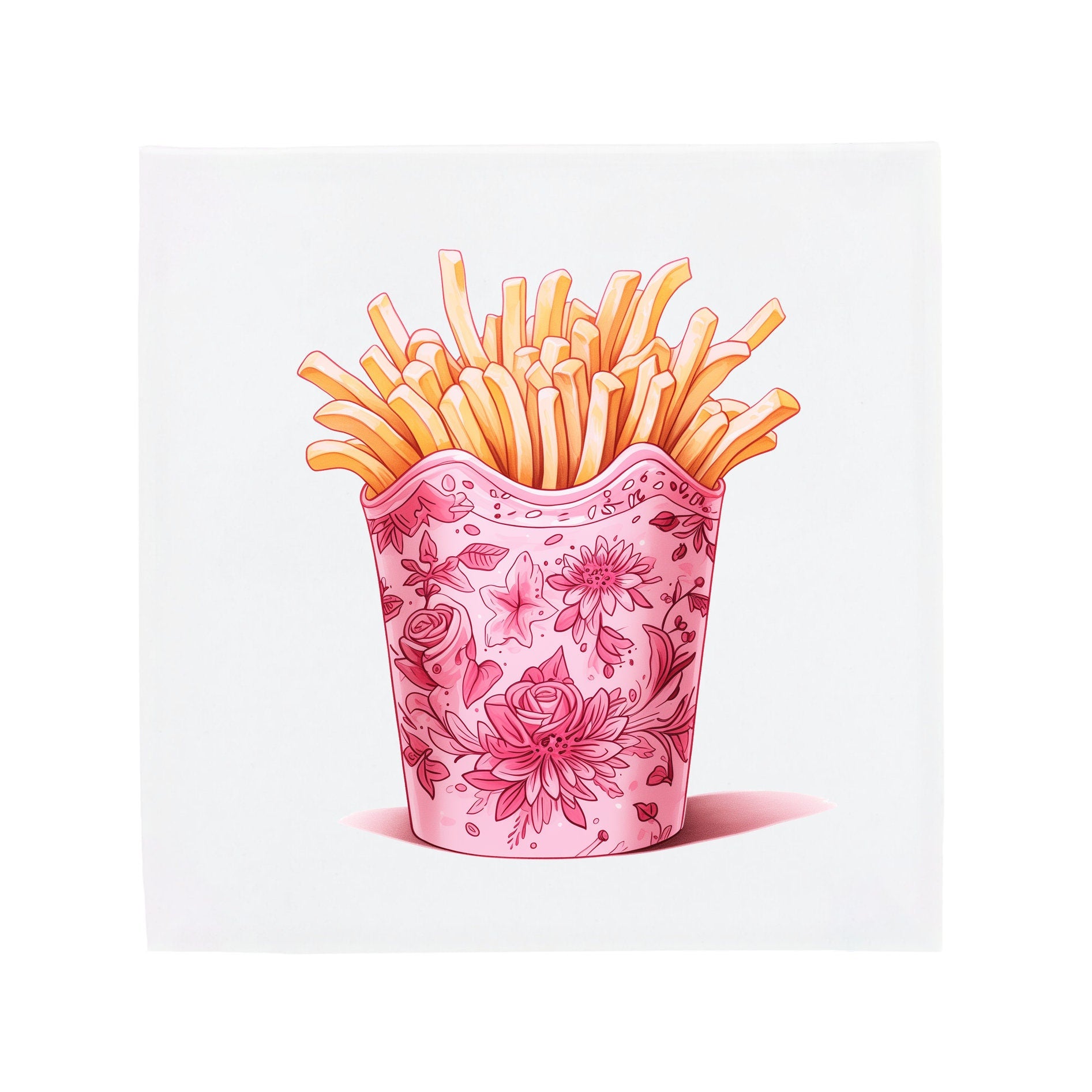 McDonalds Pink French Fries | The Dutch Tile Project | Delft Blue ...